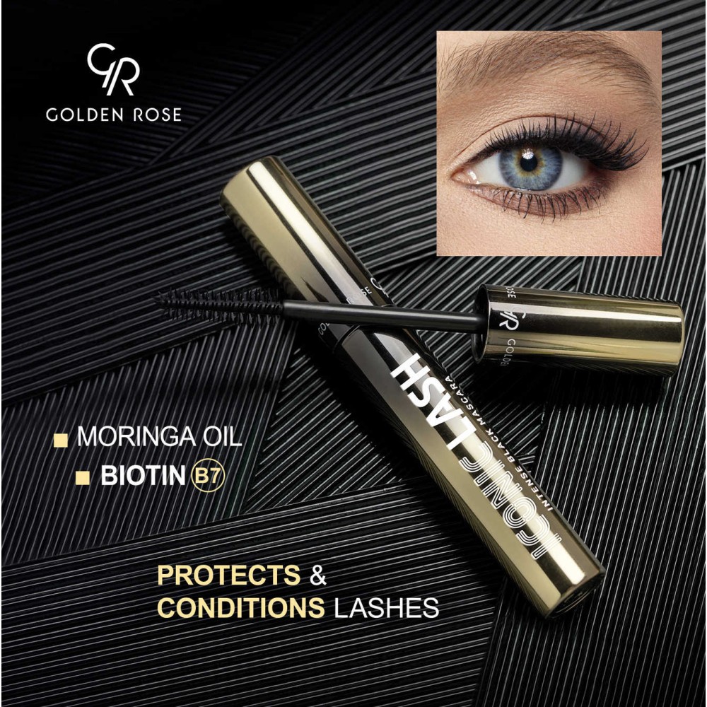 ICONIC LASH INTENSE BLACK MASCARA GR - Golden Rose Cosmetics - GOLDEN ...